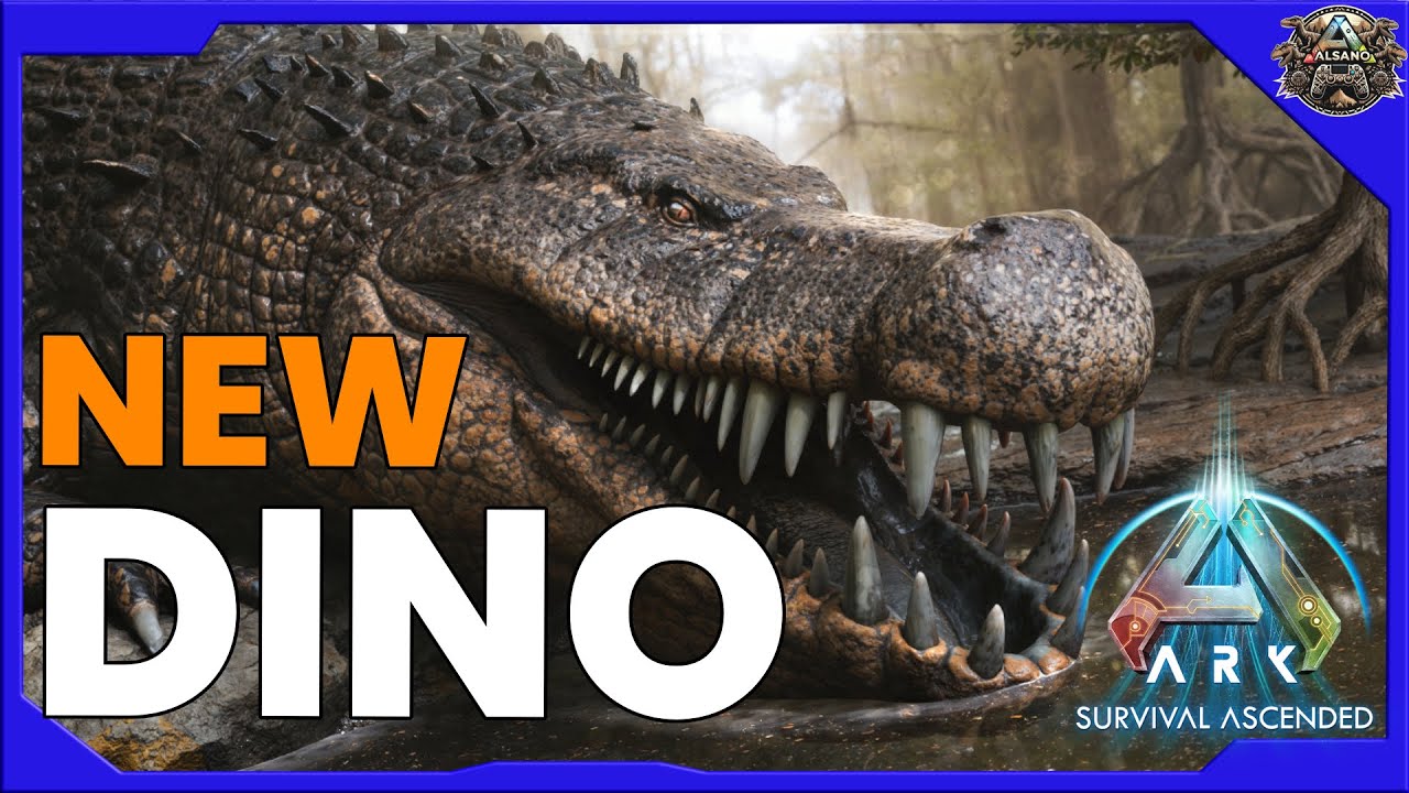 NEW DINO - Deinosuchus - Ark Survival Ascended - YouTube