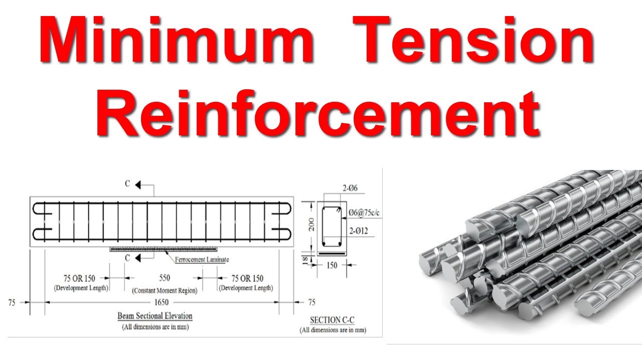 Minimum Tension Reinforcement in Beams || Beam Design - YouTube