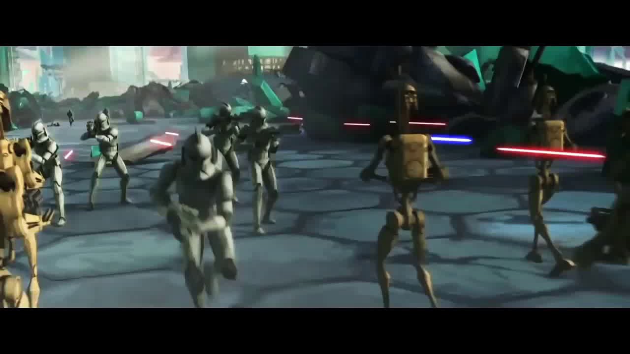 The brave clone who punched a droid - YouTube