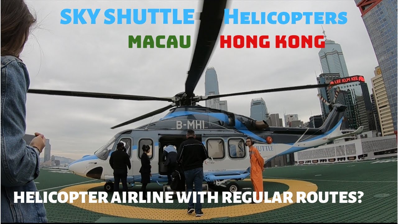Sky Shuttle Hong Kong - Macau Helicopter Airline Flight - YouTube