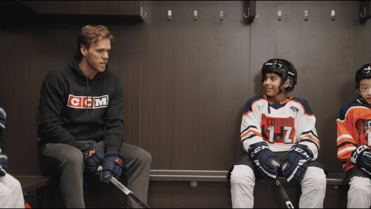 Connor McDavid X Colby's Kids X CCM - Part 2 - YouTube
