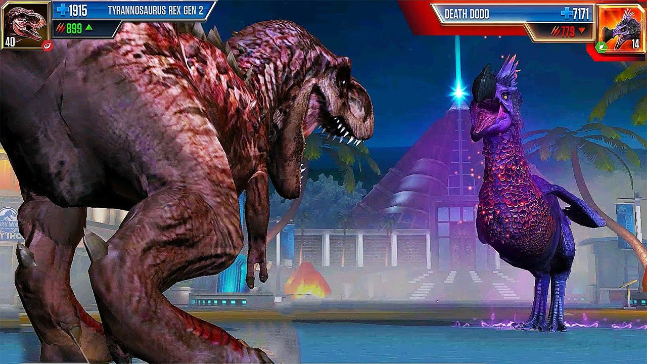 DINOSAUR KING TYRANNOSAURUS REX GEN 2 VS DEATH DODO - BOSS TOURNAMENT ...