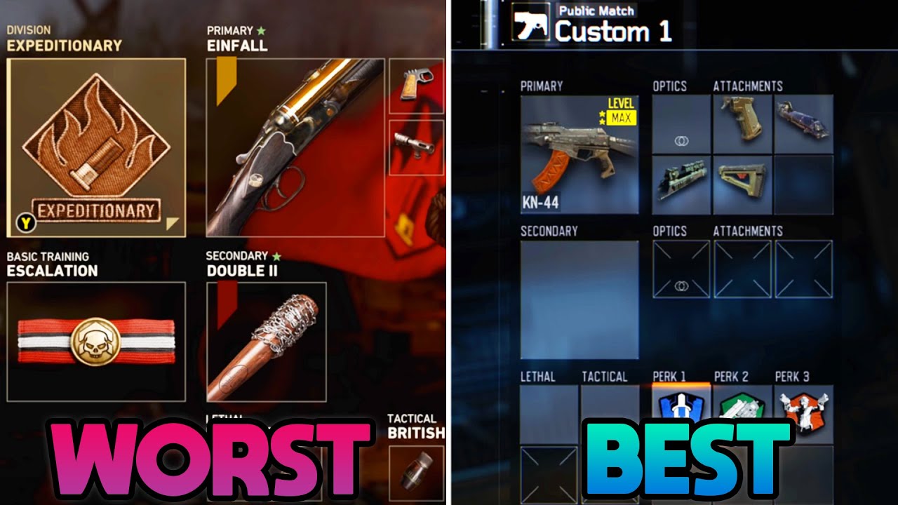 Every COD Create-a-Class System RANKED Worst to Best!!! (2007-2021 ...