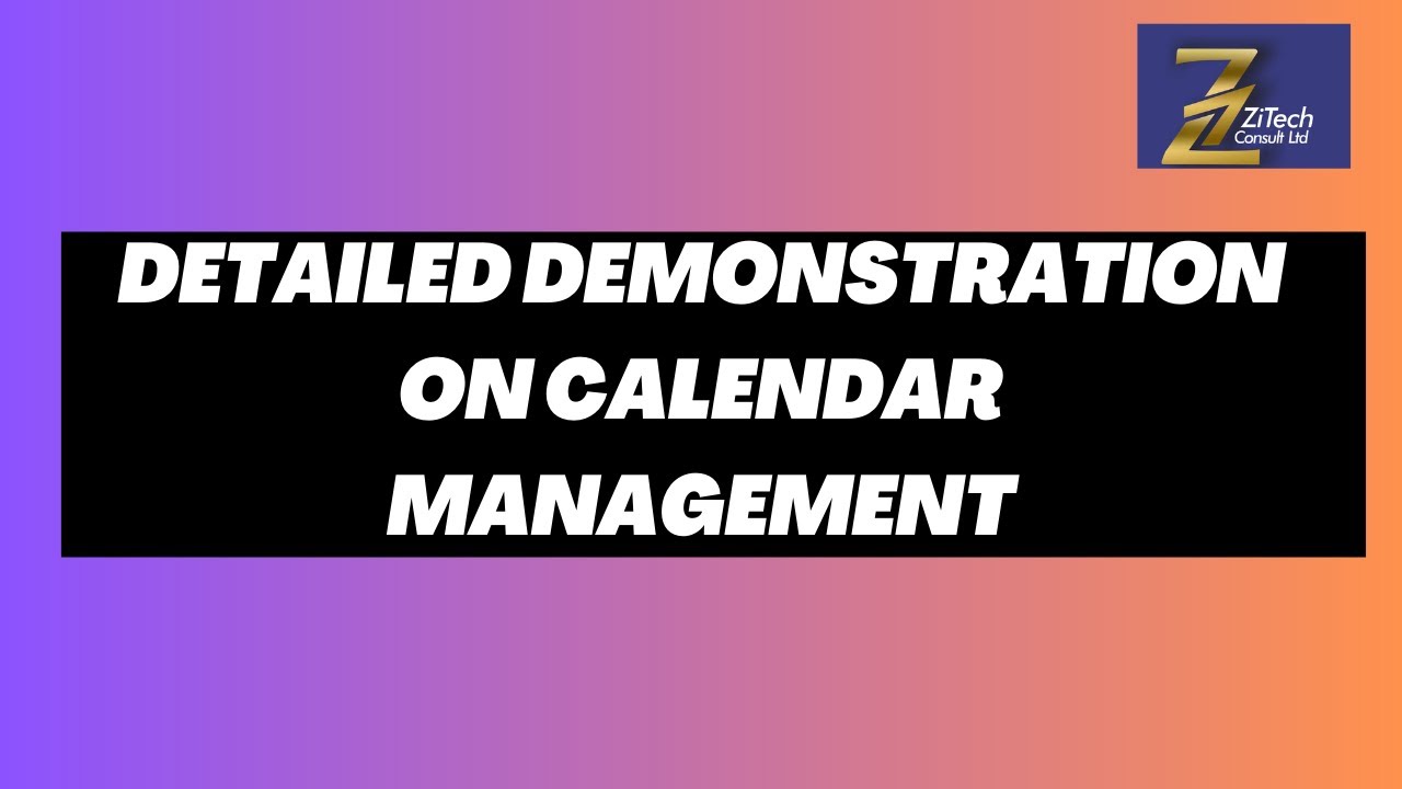 Demonstrating in detail how to organise meetings, book a venue and ...