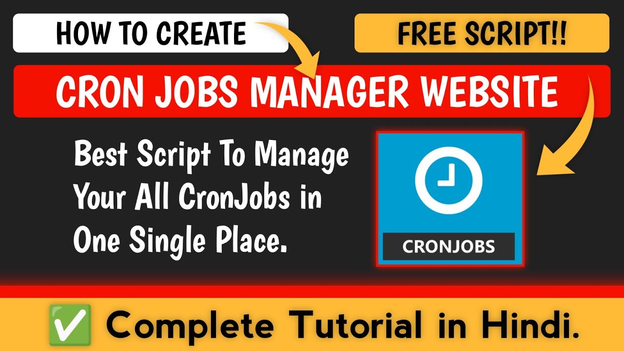 How To Create A Cronjob Management Website In Hindi Cronjob Manager Php Script Youtube