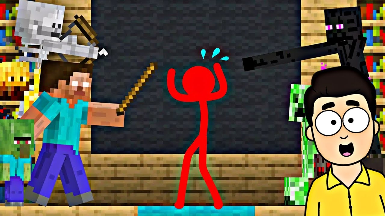 STICKMAN VS MINECRAFT FIGHTING GAME | NEW GAMEPLAY | Affect Gamerz ...