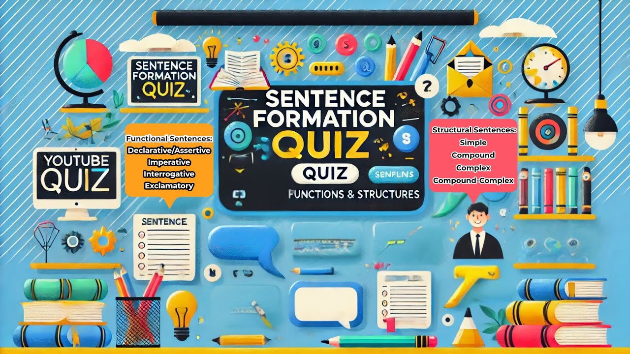Sentence Formation Quiz | Functions and Structures Combined - YouTube