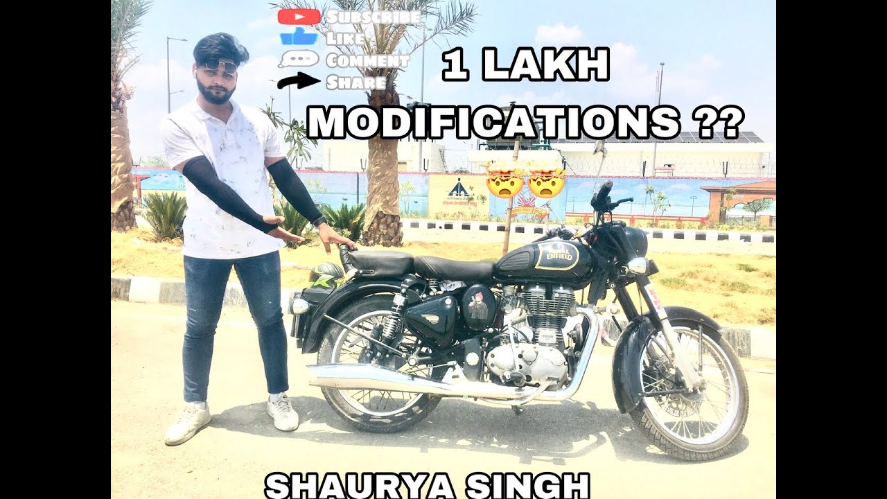 MY BULLET 350 FULL MODIFICATION VLOG ( 1LAKH MODIFICATION 🤯) - YouTube