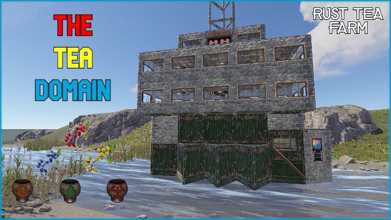 The Tea Domain | Rust Tea Farm | Easy to Build Bunkered - YouTube