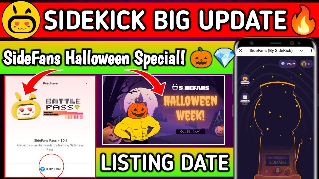 Sidekick Airdrop TGE & Listing Date | SideFans by Sidekick Big Update ...