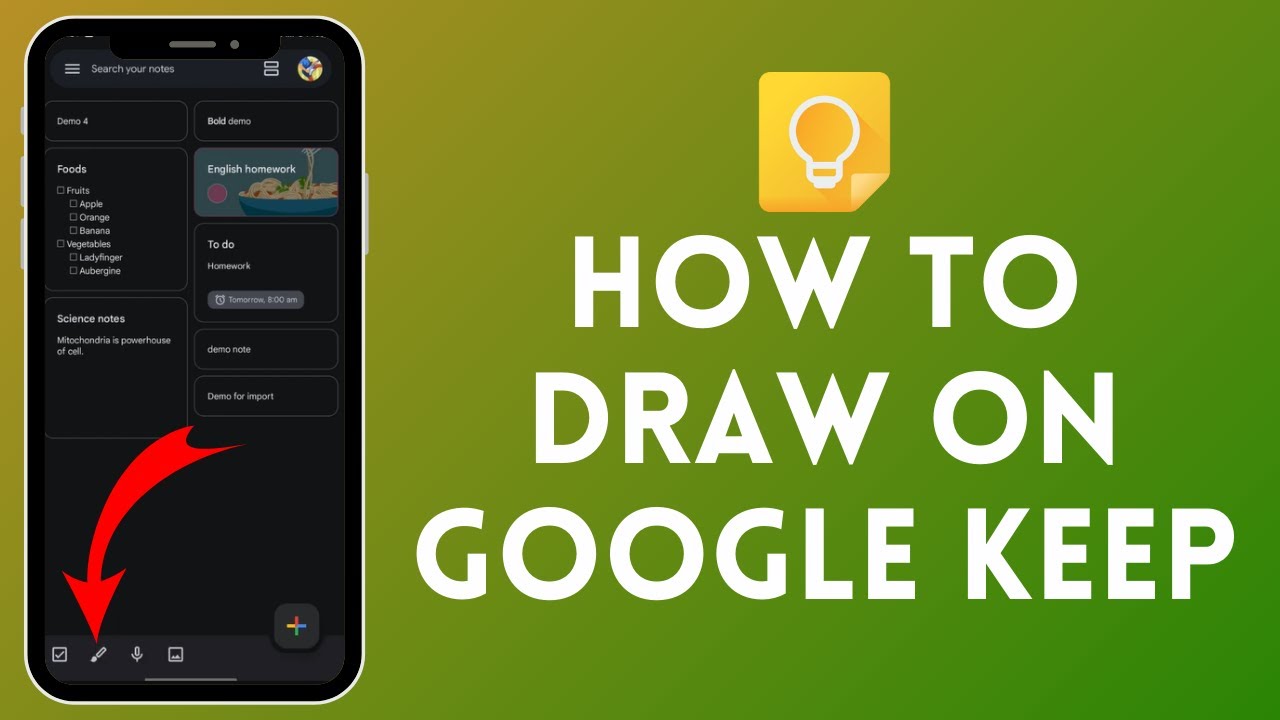 How to Draw in Google Keep | Create Visual Notes on Google Keep 2024 ...