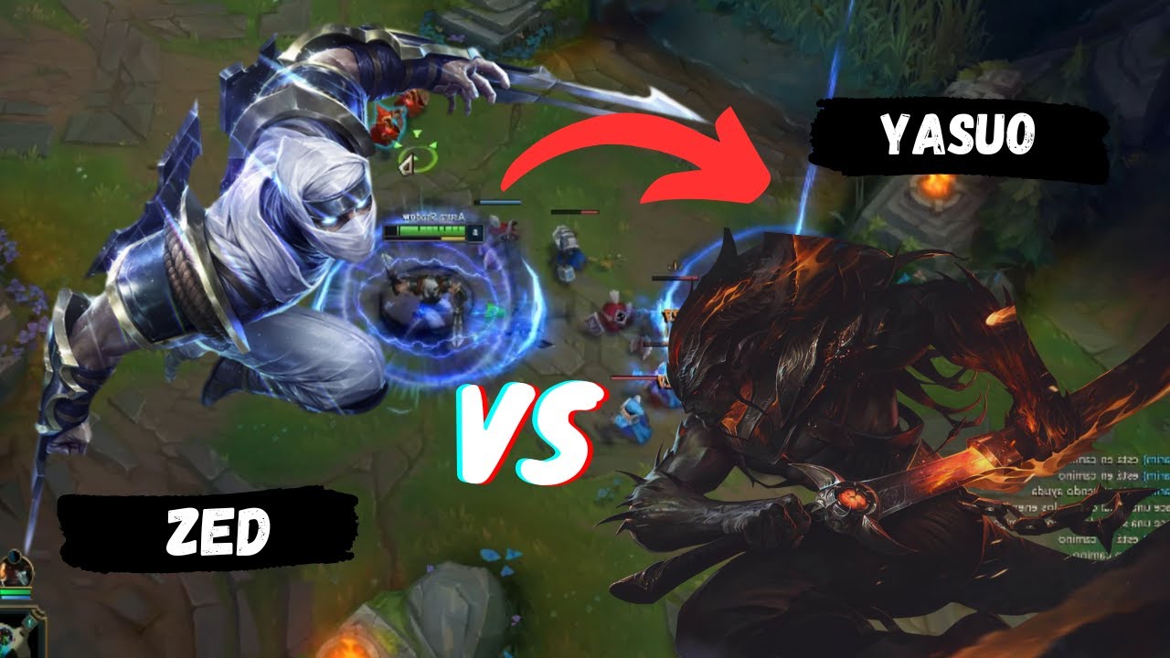 ZED VS YASUO, PARTIDA CLASIFICATORIA SOLOQ!! VAYA STOMPEADA - YouTube