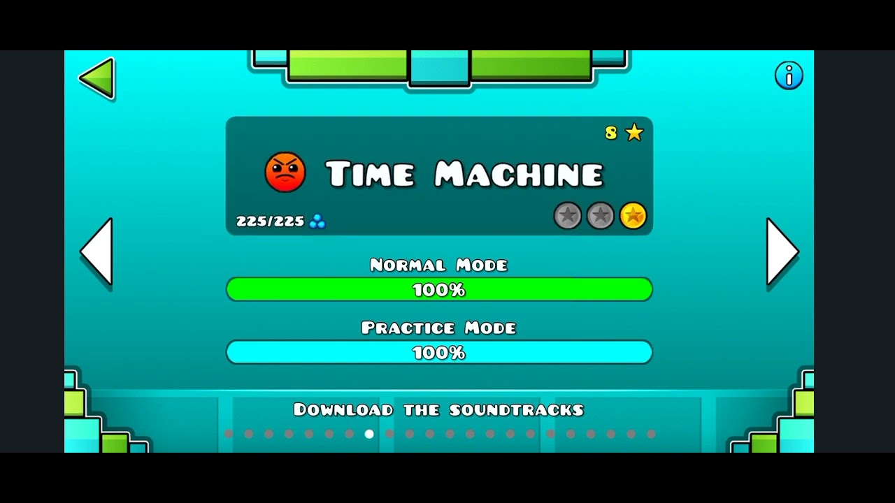 Jogando Geometry Dash time machine 3 moedas - YouTube
