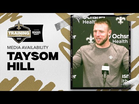 Taysom Hill talks team role, tight end room | Saints Training Camp 2023 ...