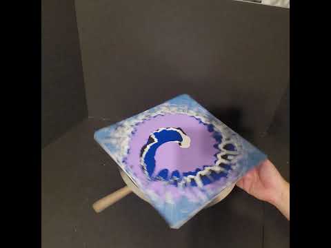 Demo of Manual Canvas Spinner with Adjustable Magnetic Canvas Gripper ...