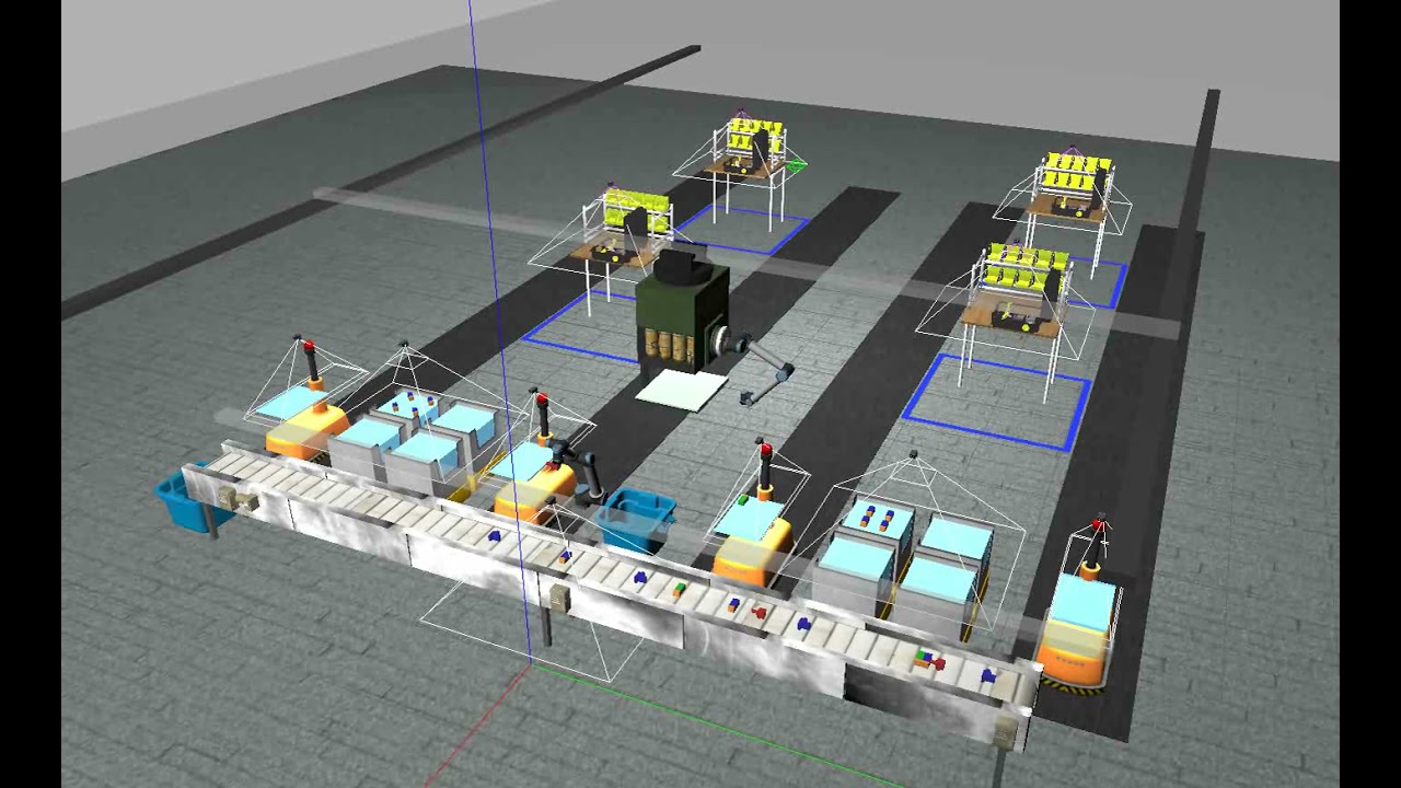 Multi-robot assembly scenario - YouTube