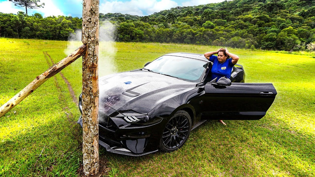 Minha MÃe Bateu Meu Mustang Gt Youtube