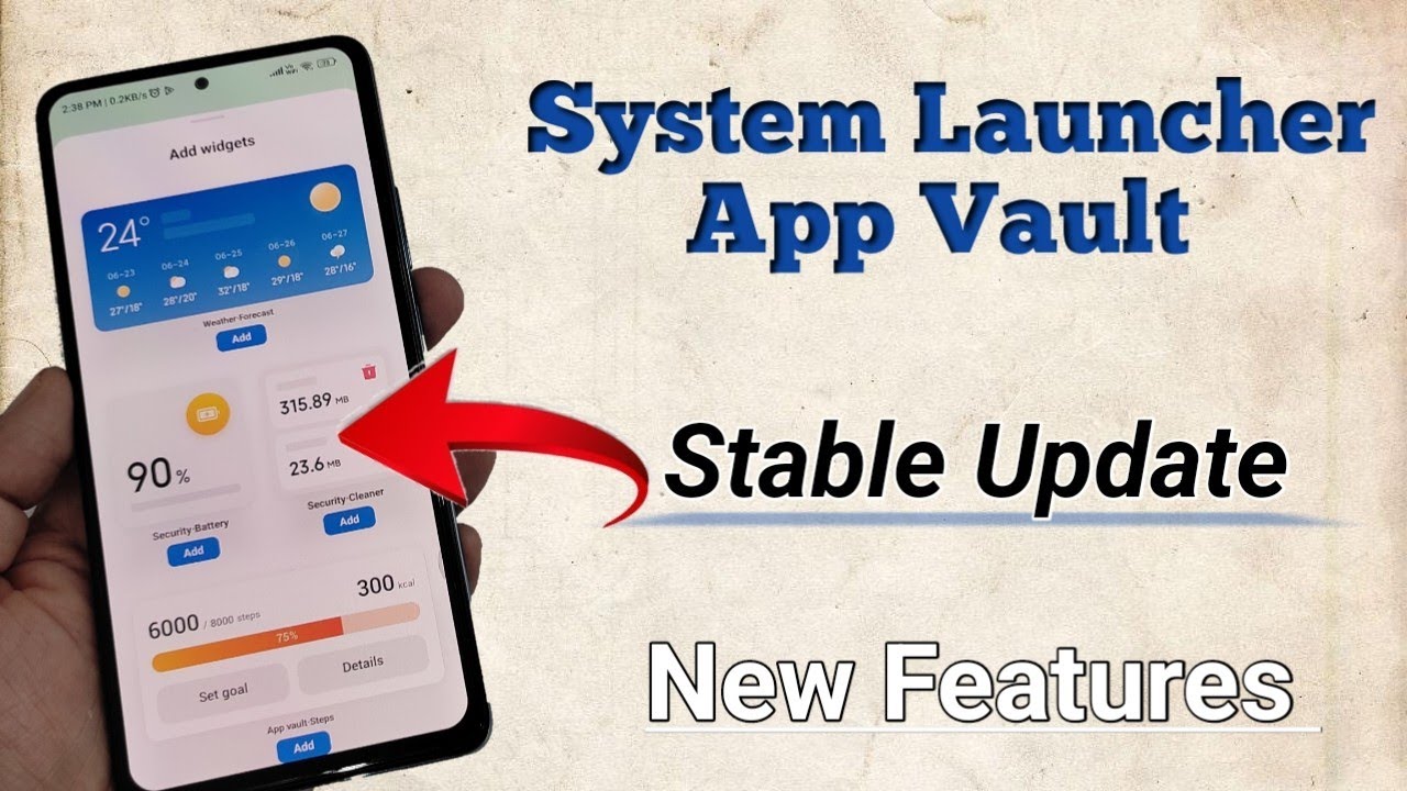 system launcher & app vault stable update realised 📲 - YouTube