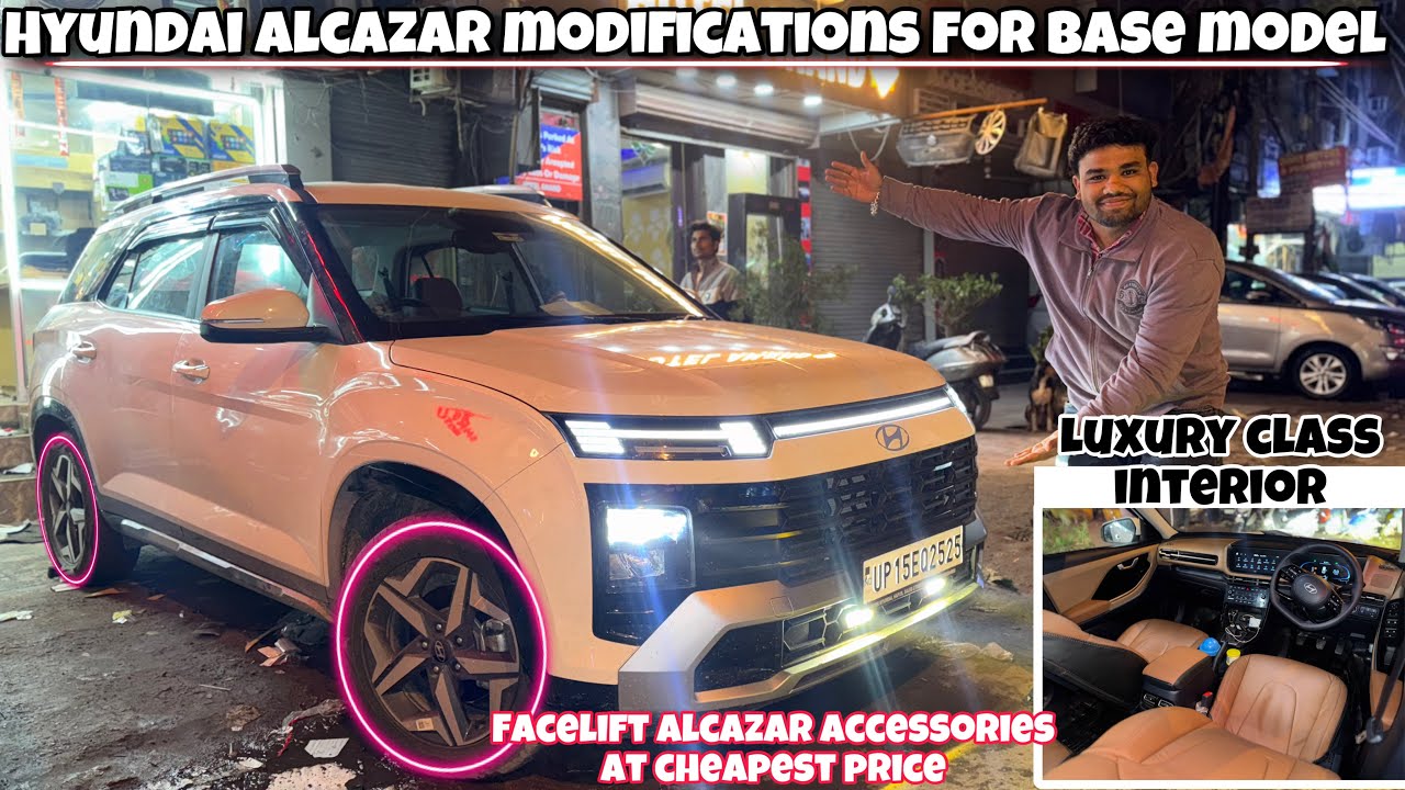 Hyundai ALCAZAR BASE MODEL MODIFICATION || BASE TO TOP||SPECIAL OFFER ...