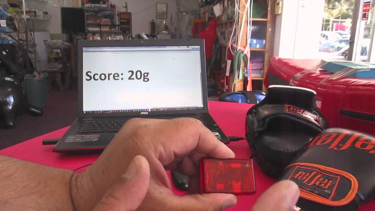 Digital Trainer - Measure your punching power - YouTube