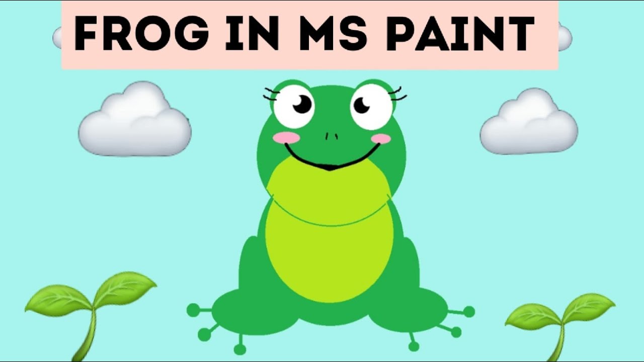 How to draw a frog in MS Paint? | Easy Drawing Tutorial | MS Paint ...