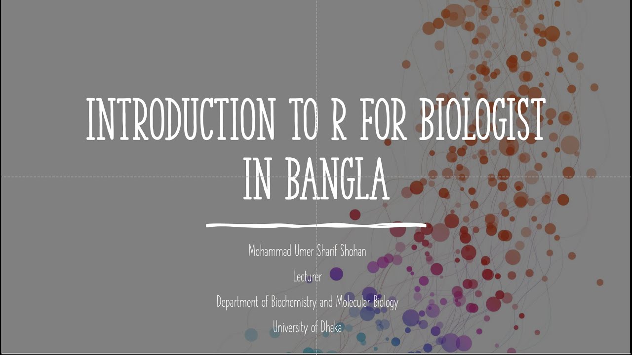 R for Biologist: Introduction and Vector - YouTube