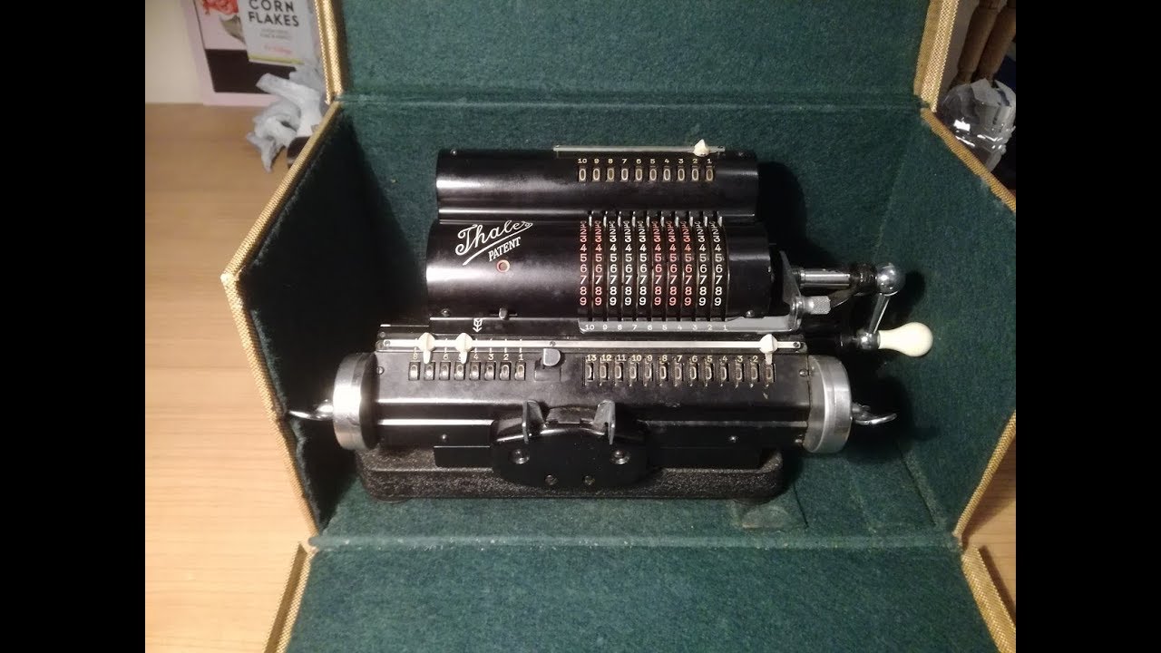 Mechanical calculator thales patent - YouTube