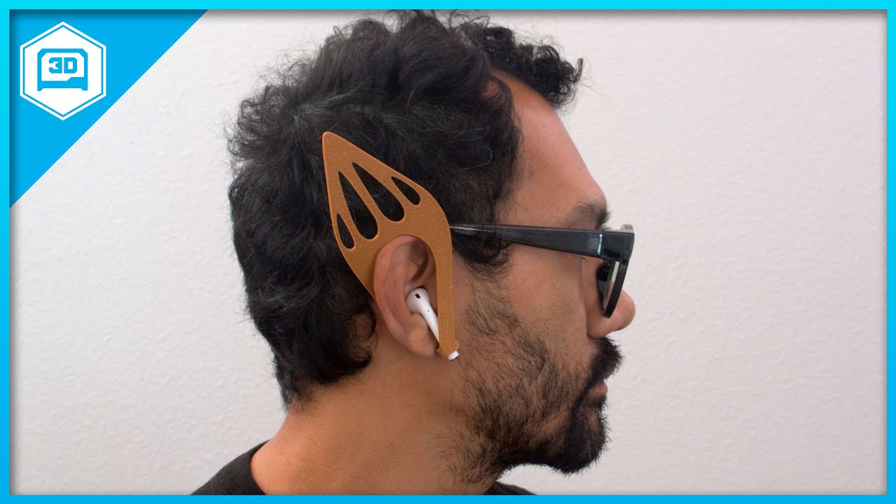 3D Printed Elf Ear Buds #adafruit - YouTube