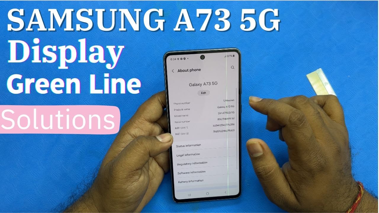 SAMSUNG A73 Display Green Line Problem Solved - YouTube