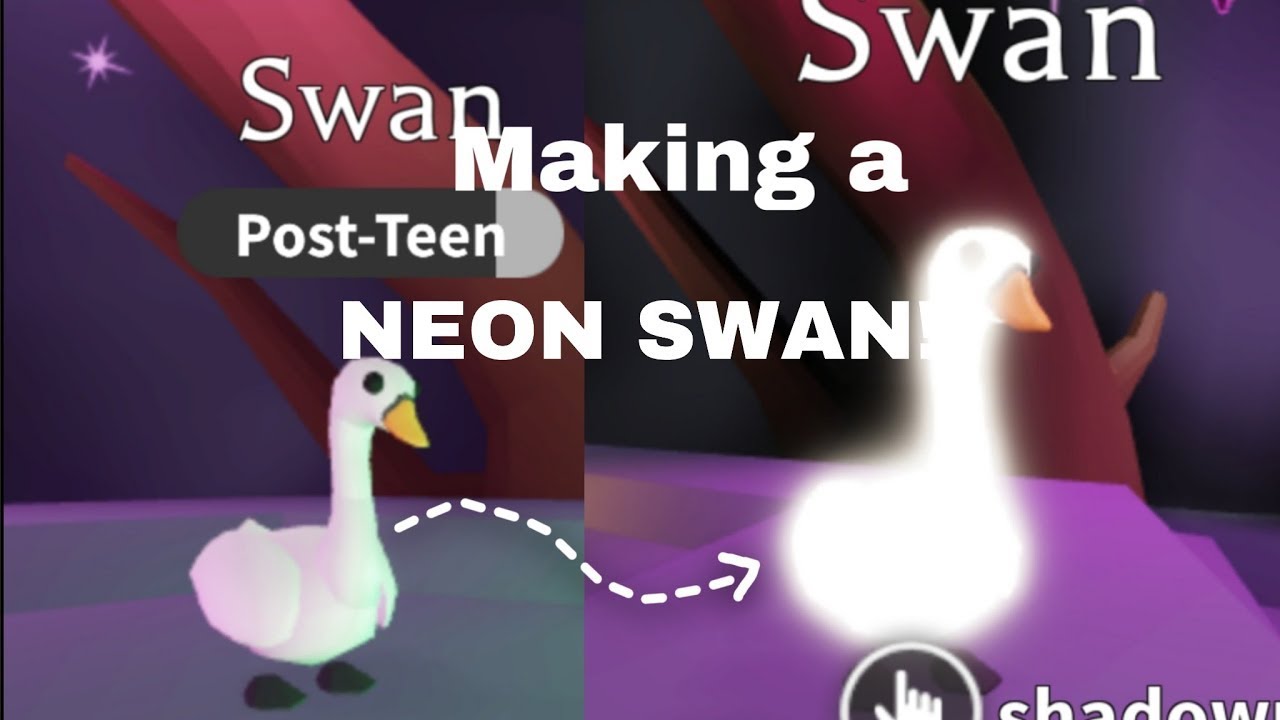 MAKING NEON SWAN !!! ADOPT ME/ROBLOX - YouTube