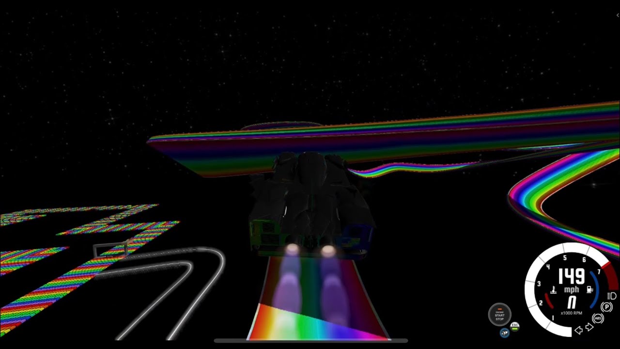 Batmobile on Rainbow Road…BeamNG - YouTube
