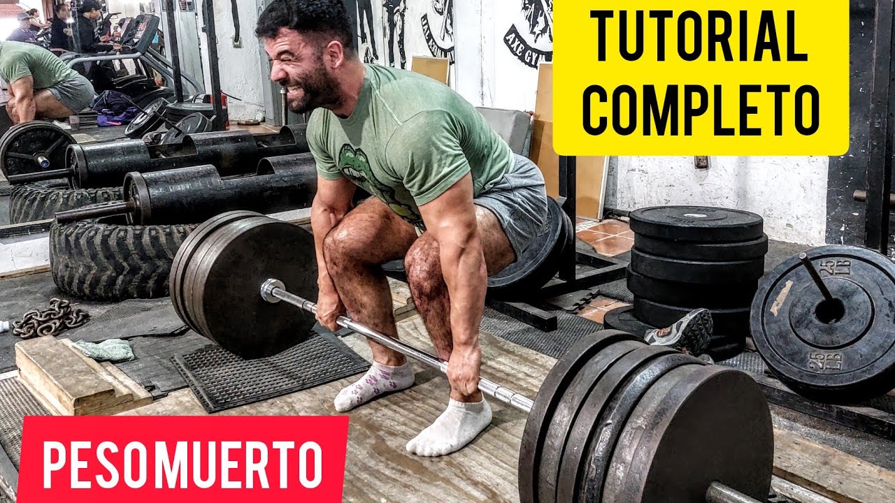 PESO MUERTO POWERLIFTING (TUTORIAL COMPLETO) Incrementa GLUTEOS y ...