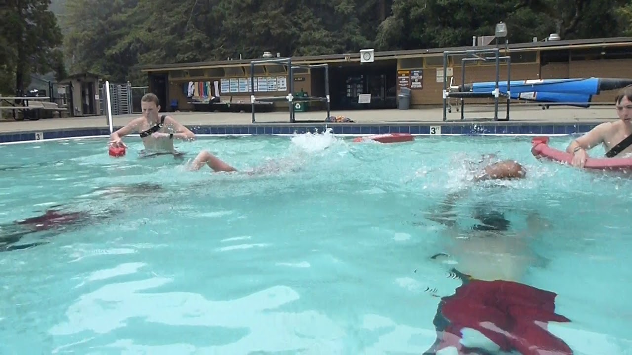 Lifeguarding Drill: In-water Ventilation, Pool 2-Rescuer Progression 8 ...