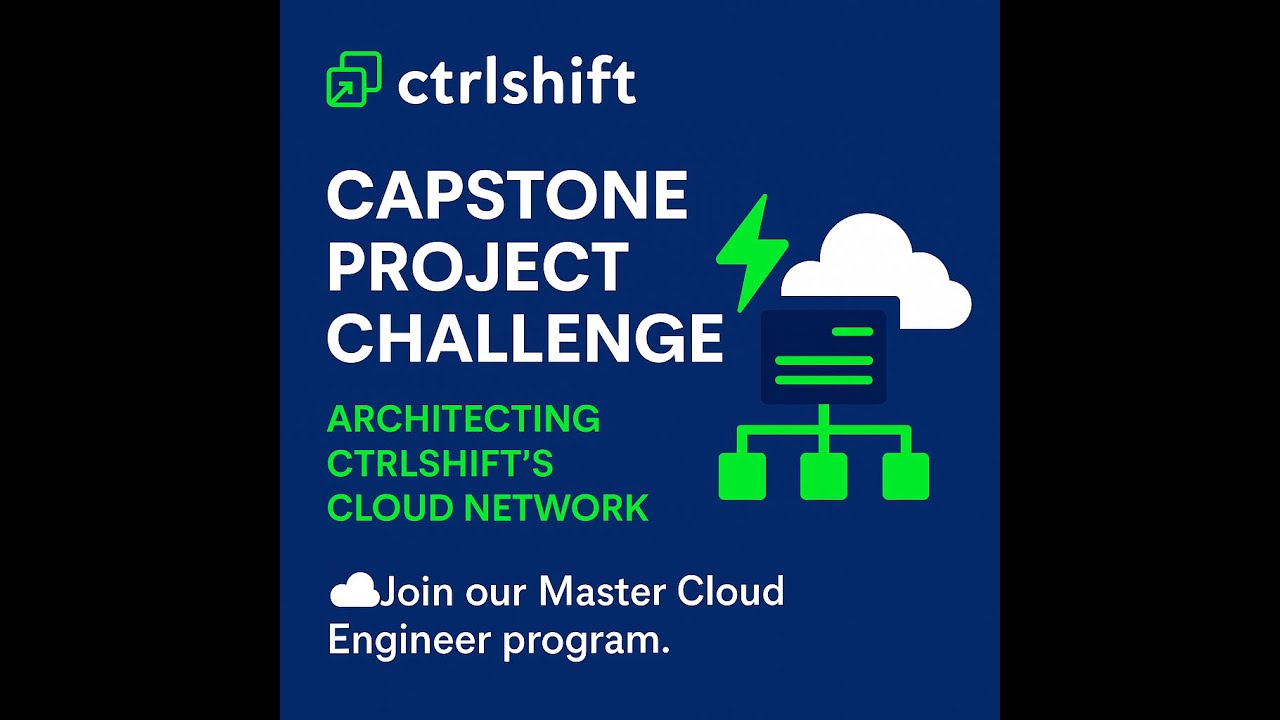 Capstone Project Challenge - Architecting CtrlShift's Cloud Network - YouTube