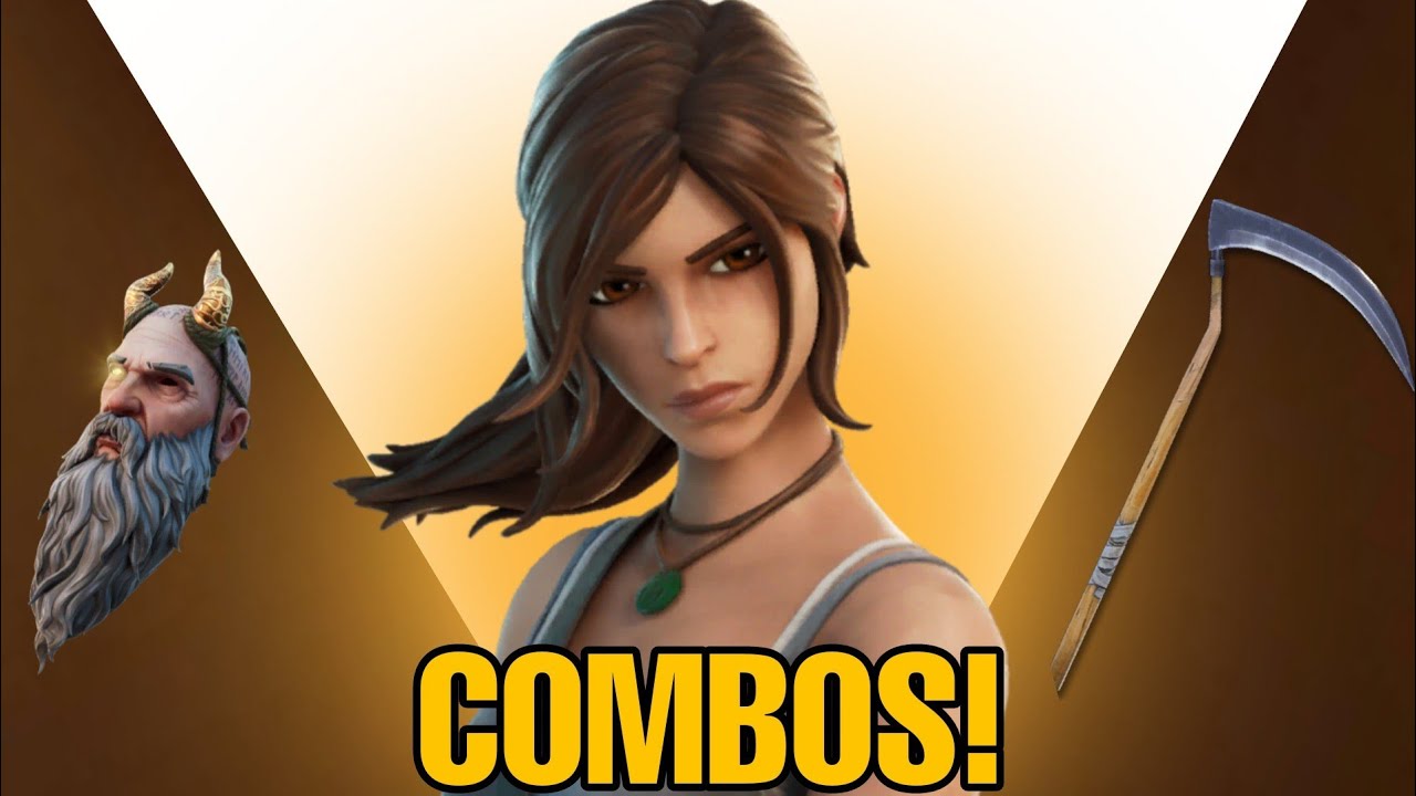 Top 10 Combos Com A Skin Da Lara Croft No Fortnite Youtube