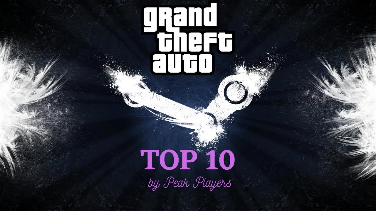TOP 10 - Grand Theft Auto Saga - by Peak Players (2012-2020) - YouTube