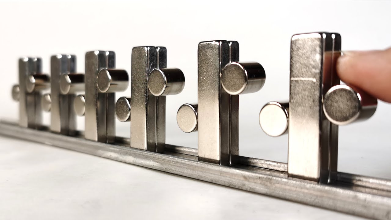 Laser Sound ~ Magnetic Chain Reaction ~ Hypnotic Pendulums | Magnet ...