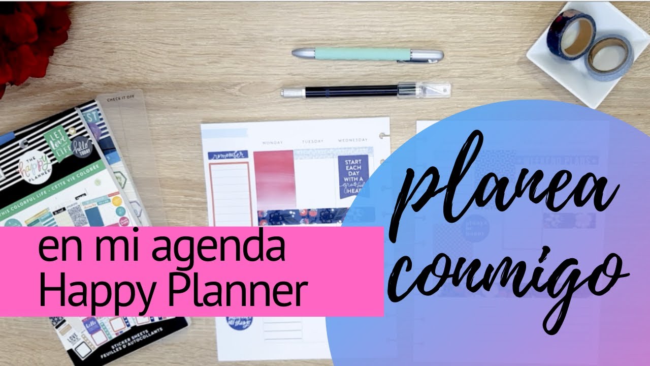 Decora conmigo mi agenda Happy Planner | Planea conmigo | Journal - YouTube