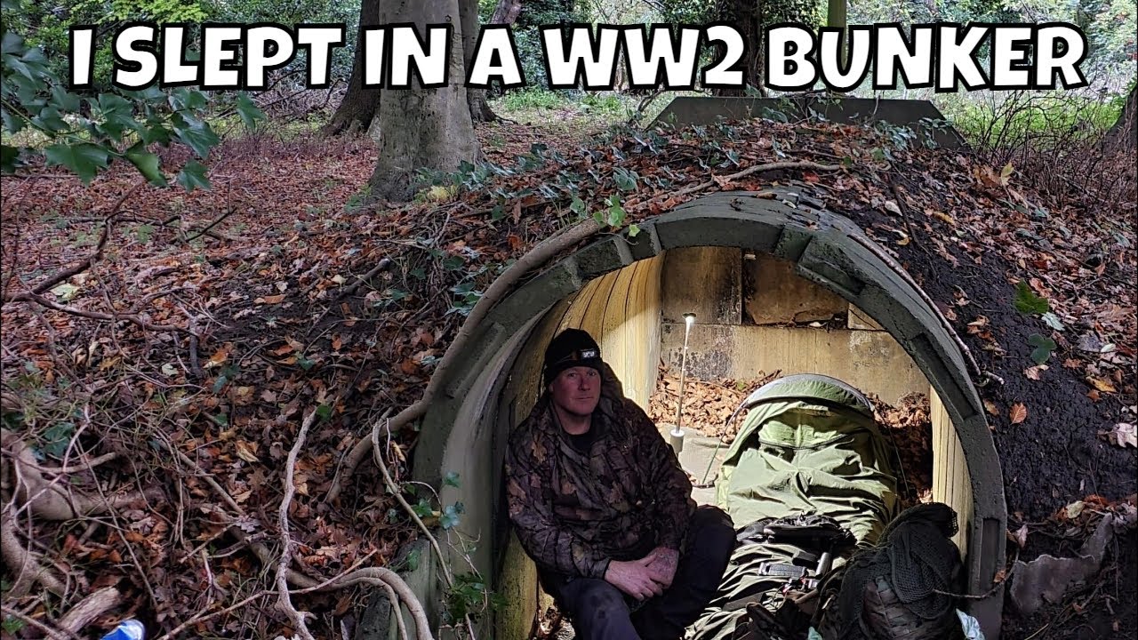 STEALTH CAMPING IN A WW2 BUNKER - YouTube