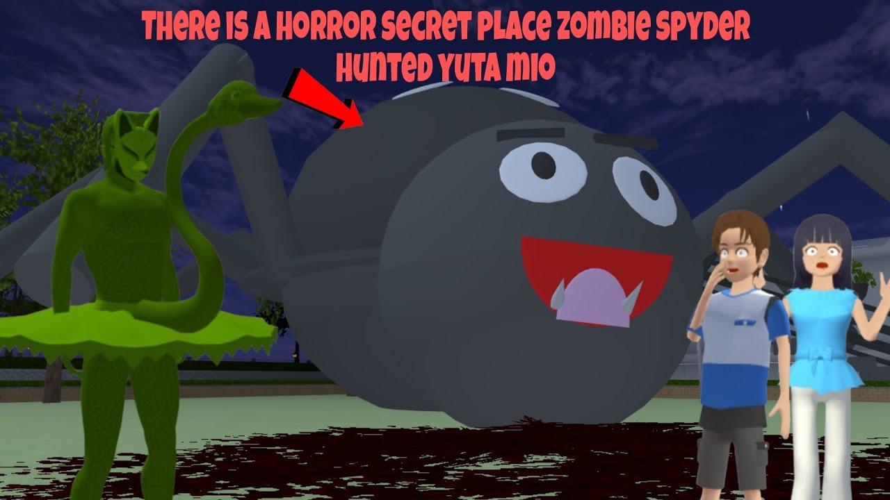 There is a horror secret place zombie spyder hunted yuta mio😱|SAKURA ...