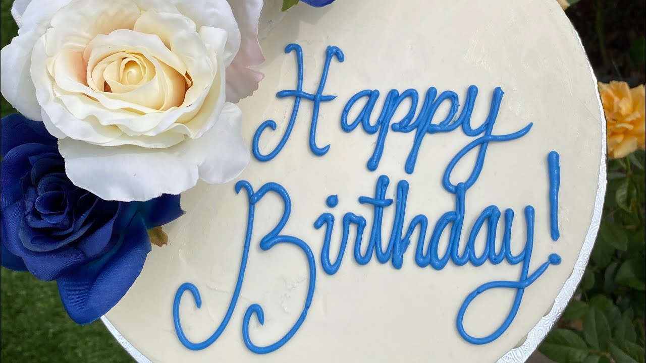 Happy Birthday Blue Roses