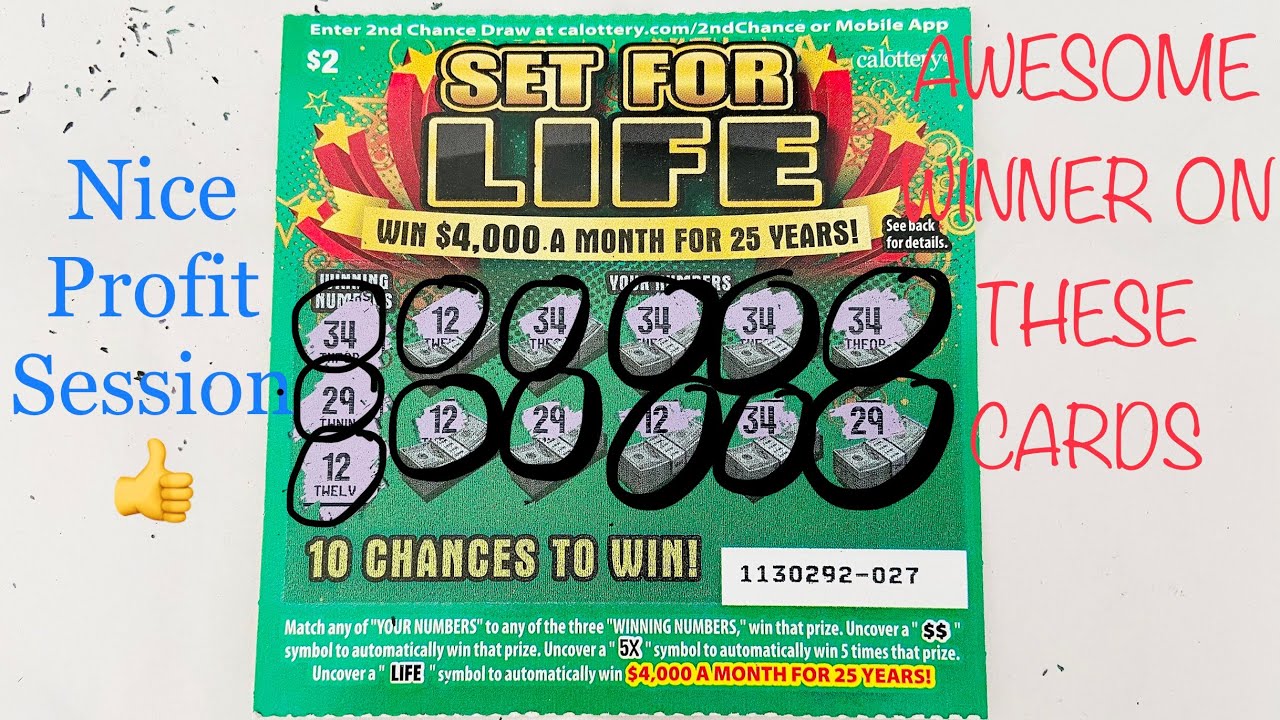 FINALLY AWESOME WINNER ON $2 SET FOR LIFE CALIFORNIA LOTTERY SCRATCHERS ...