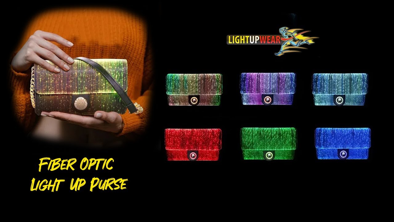 Fiber Optic Light Up LED Purse - YouTube