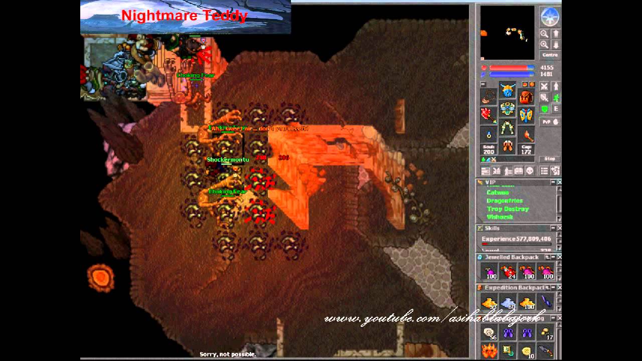 Tibia - Como sacar Nightmare Teddy - YouTube