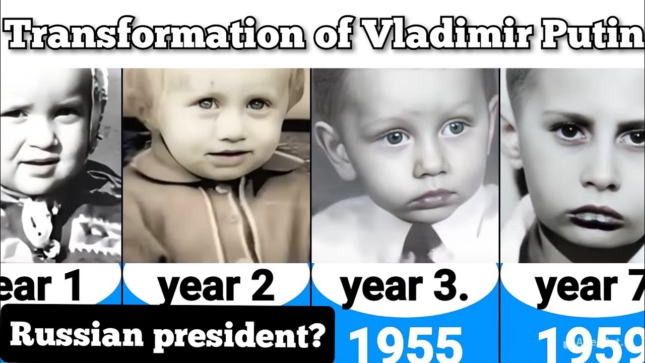 Vladimir Putin's Transformation From Birth to Now. 1953 till Now - YouTube