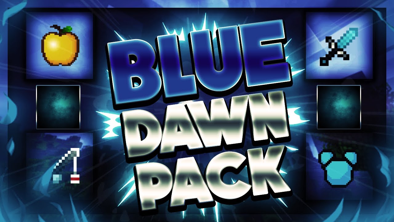 Minecraft PvP Texture Pack - BLUE DAWN Pack FPS+ - ?? [1.7/1.8] [ UHC ...