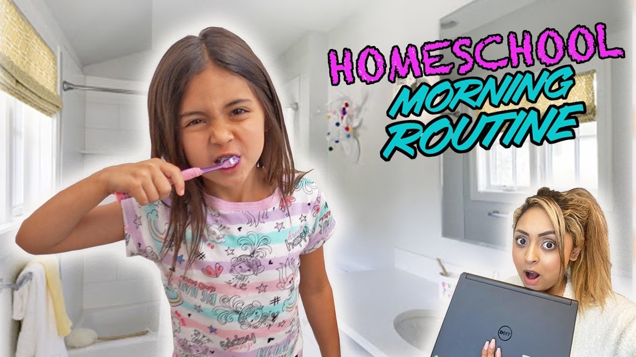 AVA'S HOMESCHOOL MORNING ROUTINE (UNEXPECTED!) - YouTube