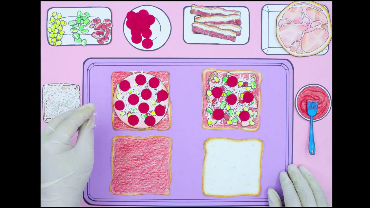 Stop motion - Cooking Pizza Sandwich - YouTube