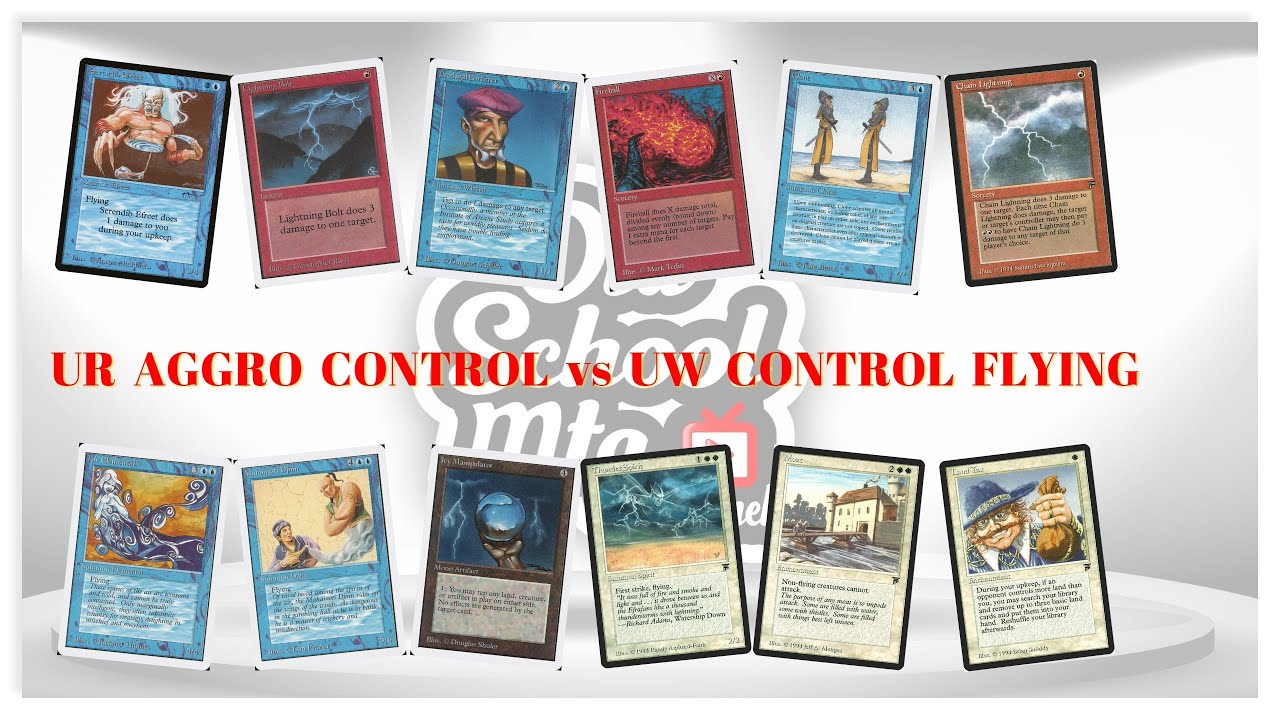 OLD SCHOOL MTG CHANNEL - 7 PTS SINGLETON - UR AGGRO CONTROL vs UW ...