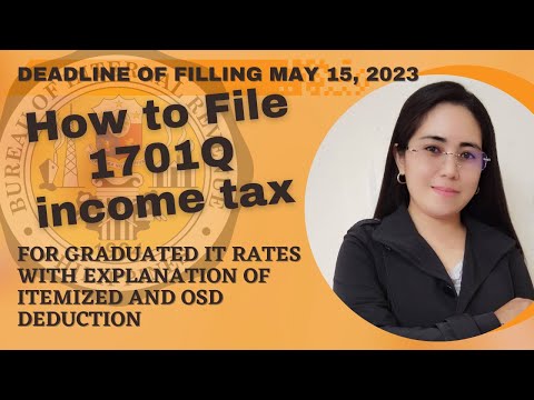 How to file 1701Q deadline of filling May 15, 2023 for those who are ...